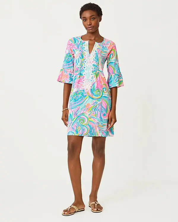 Lilly Pulitzer® Krysta Tunic Dress - Multi Carnivale Coral